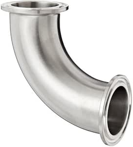 Amazon.co.jp: Dixon B2CMP-R150 Stainless Steel 316L Sanitary Fitting, 90 Degree Clamp Elbow, 1-1 ...