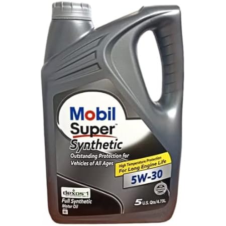Aceite Mobil 5w30 Sintetico 100% Garrafa 4.73lt Mobil Super Full Synthetic : Amazon.com.mx ...