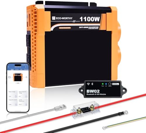 Amazon.com: ECO-WORTHY 1100W Pure Sine Wave Inverter with ECO Mode ...