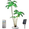 Amazon.com: Solar Lighted Palm Trees for Outside Patio, 5.2Ft 229 LED ...