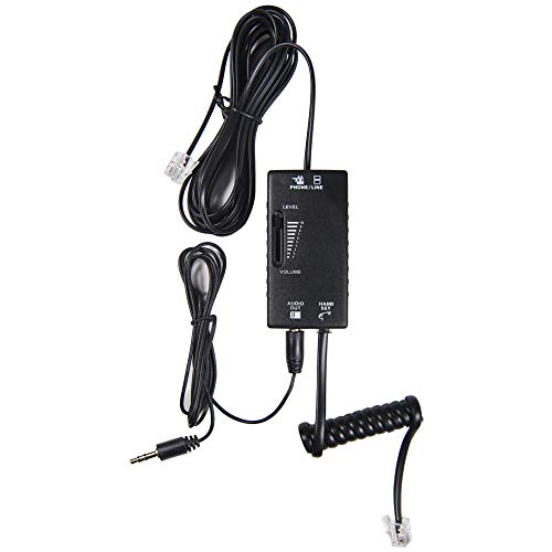 ECS Telephone Recorder Adapter for Landline, 3.5mm Adapter only ...