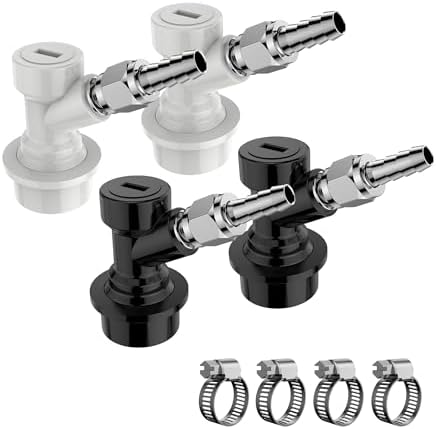 Amazon.com: BIERKRONE Ball Lock Disconnect Set, 4 MFL Keg Fittings for ...
