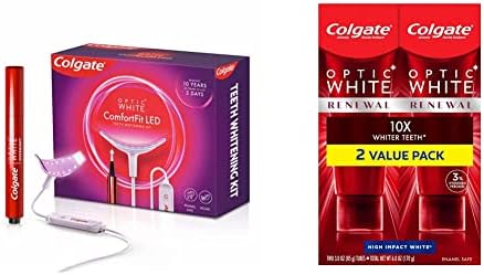 Amazon.com: Colgate Optic White Teeth Whitening Kit with LED Light ...