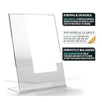 NISUN Double Sided Clear Acrylic Display Stand A4 Paper Holder, Acrylic ...