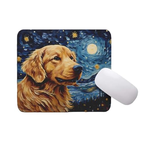 Amazon.com: Starry Night Dog Mouse Pad for Home Office Gaming Working ...