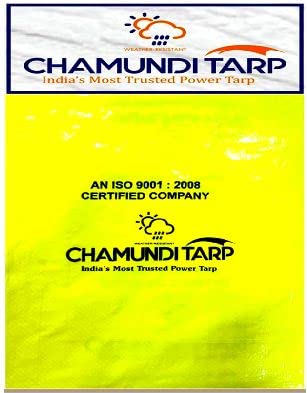 CHAMUNDI Tarp 9ftx6ft 120 GSM Pack of 1 HDPE Weatherproof Heavy Duty ...