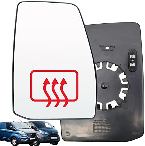 TRANSIT CUSTOM DRIVERS SIDE WING MIRROR GLASS HEATED RIGHT SIDE 2012 ...