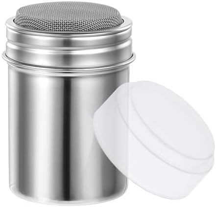 Amazon.com: Powdered Sugar Shaker Duster Stainless Steel Powdered Sugar ...
