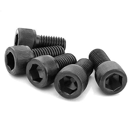 Bluemoona 100 Pcs - Metric M3 Hex Socket Screw Flat Head Hexagon Cap ...