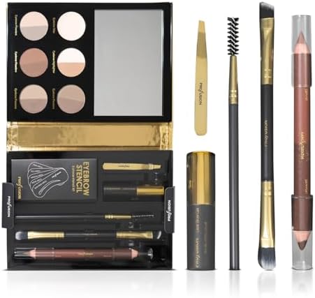 Amazon.com : Profusion Cosmetics Brows Complete Brow Kit, Blendable ...