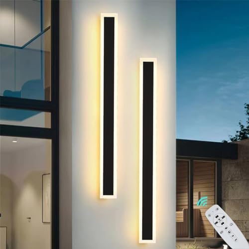 JKFBHGJL 150cm Outdoor Wall Lights, 35W Garden Wall Lights Dimmable 3 ...