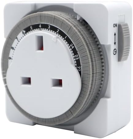 SOL 1pk 24-Hour Timer Switch - 240V Plug-in Timer for Home - Automatic ...