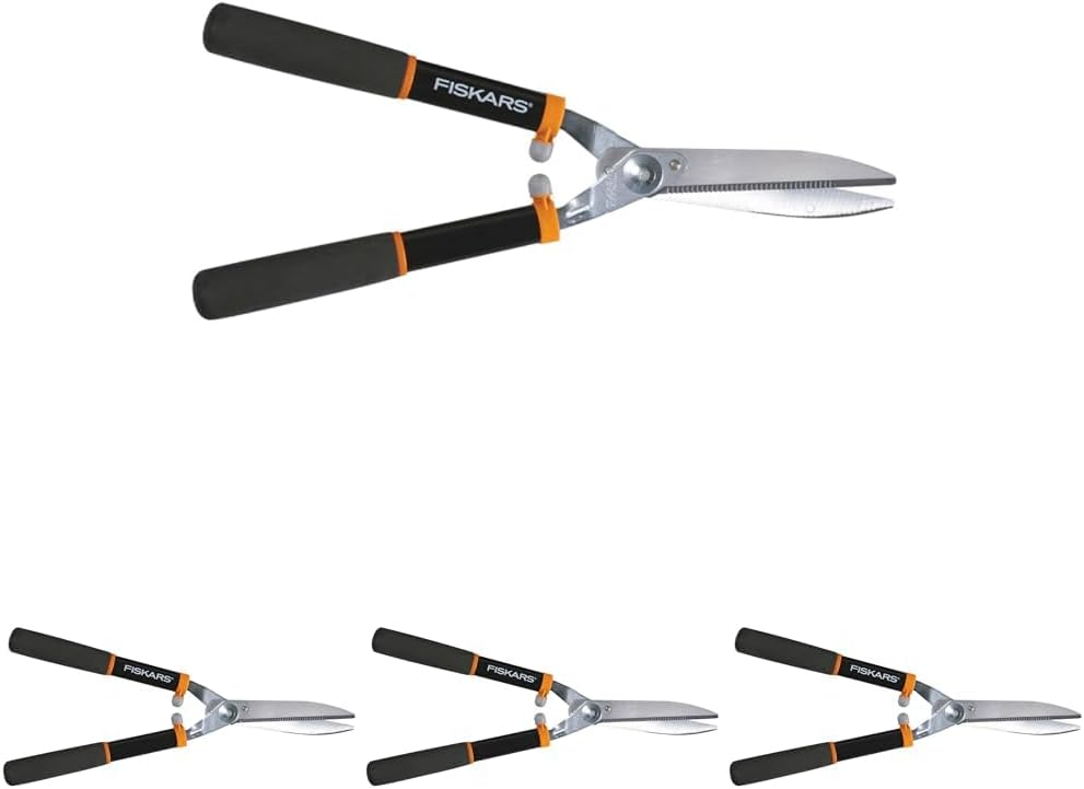Amazon.com : Fiskars Power Lever Hedge Shears - 8" Stainless Steel ...