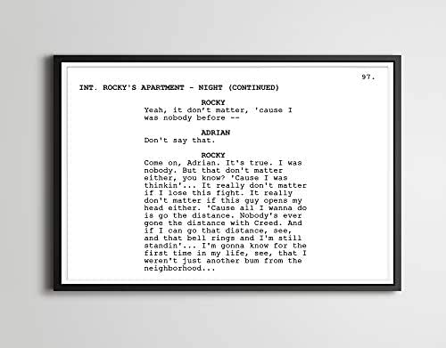 Amazon.com: ROCKY (1976) Screenplay POSTER! (up to 24" x 36") - Film ...
