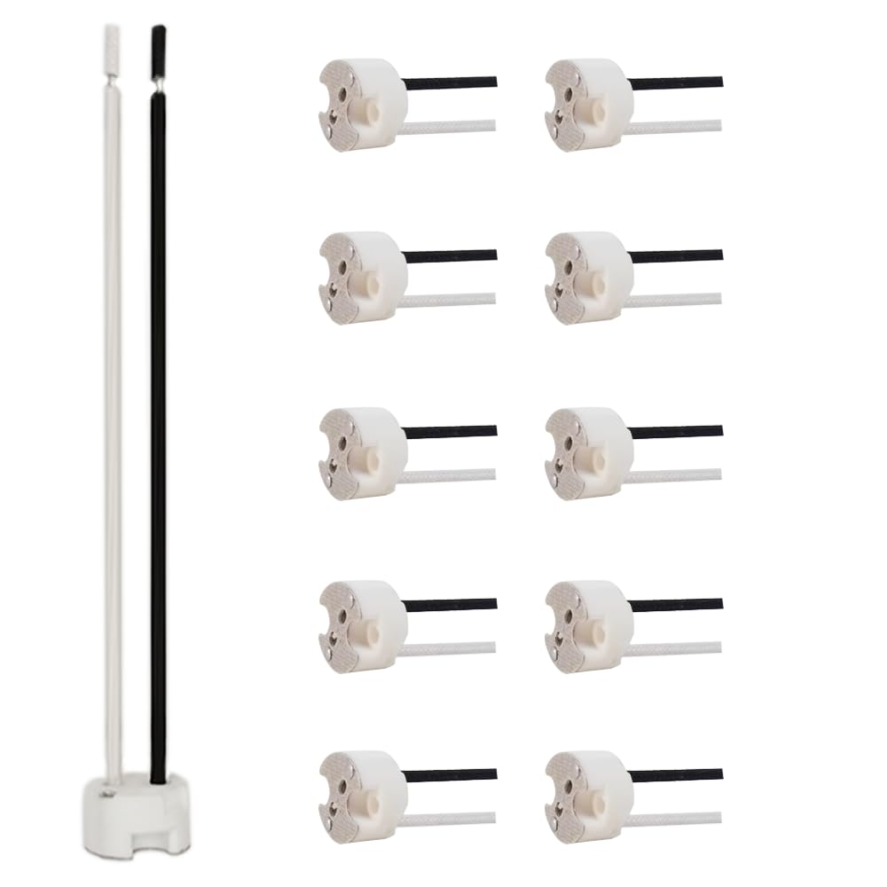 ECHENLED MR16 Socket, GU5.3 Socket, LED Halogen Lamp Ceramic Wire ...