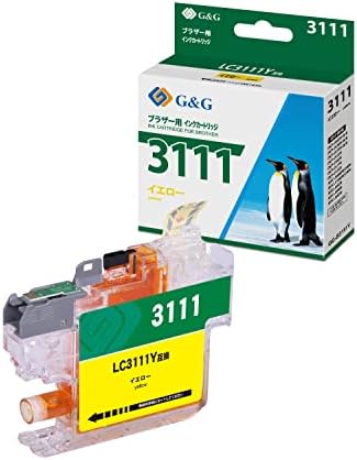 Amazon.co.jp: G&G ブラザー 互換インク LC3111Y イエロー 染料 残量表示対応 対応プリンター Brother DCP-J973N-W/J973N-B : パソコン・周辺機器