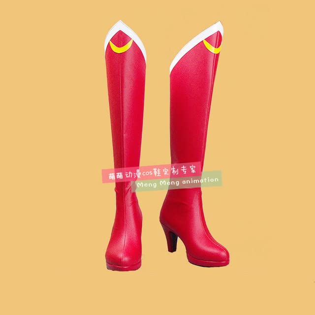 Japanese Anime Sailor Moon Red Boots Sailormoon Tsukino Usagi Cosplay ...