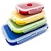 Amazon.com: Set of 4 Collapsible Silicone Food Storage Container ...