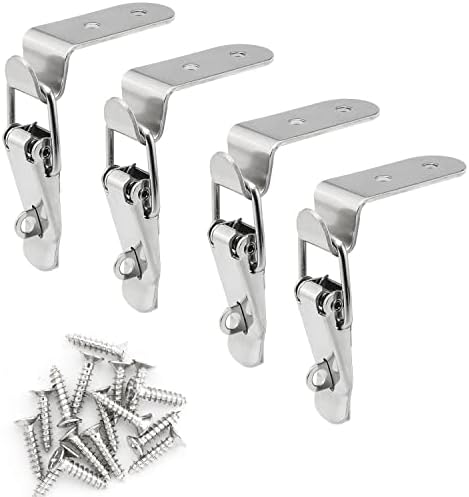 ITROLLE 4PCS Stainless Steel 90-Degree Tool Box Hood Locks Latches ...