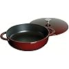 Amazon.com: Staub 3.5 Quart Hexagon Saute Pan and Braiser, Grenadine ...