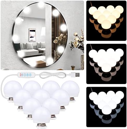 Enaock LED Vanity Mirror Lights Hollywood Style Mirror Lights Kit with ...