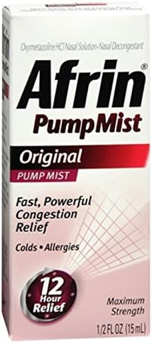 Amazon.com: Afrin Original Maximum Strength 12 Hour Sinus Congestion ...
