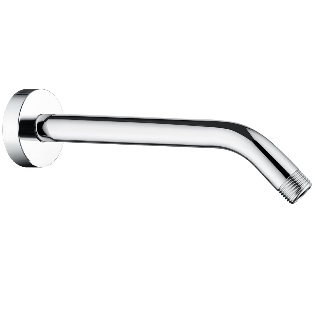 BRIGHT SHOWERS Shower Arm with Flange 10 Inches Solid Brass Shower Head ...