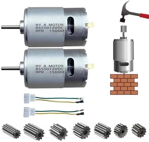 RS-550 Electric Gear Motor, rs-550 motor rs 550vc 7527 DC 12-24V 22000 ...