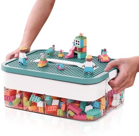 Amazon.com: Plastic Storage Organizer for Lego Box Kids Child Toy ...