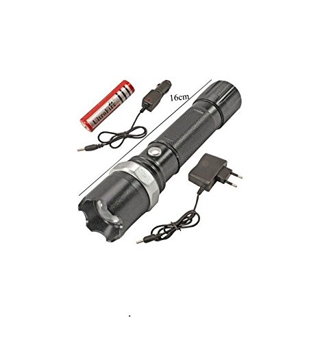 Homes Decor 3 Modes Waterproof Rechargeable Swat LED Flashlight Torches ...