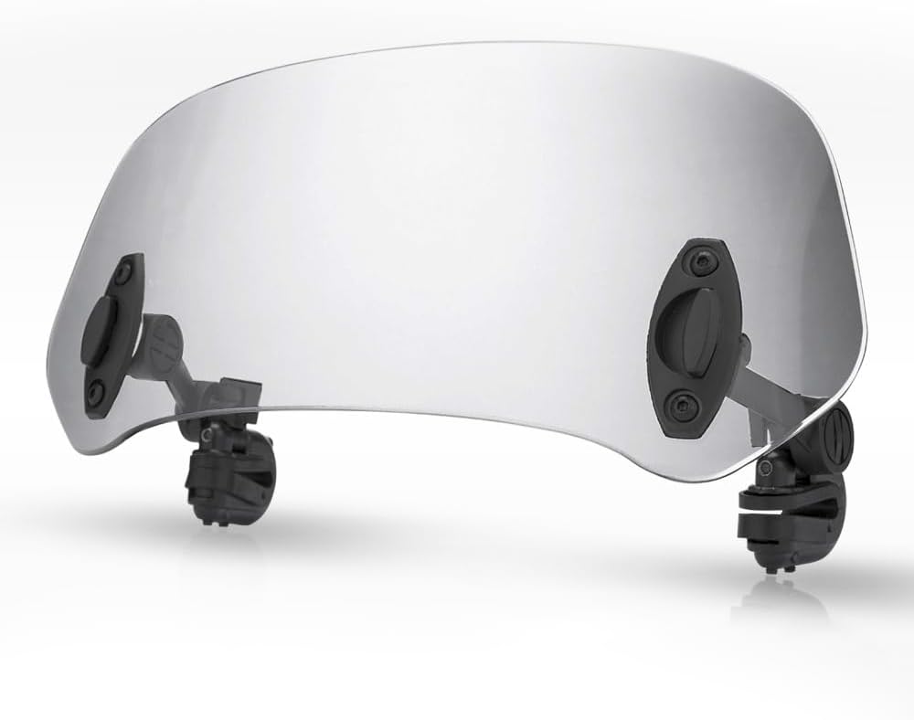 OKBY Motorcycle Wind Deflector - Adjustable Screen Extension Clip on ...