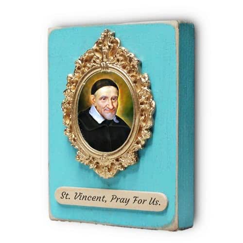 Amazon.com: Saint Vincent de Paul icon, St Vincent, icon with text on ...
