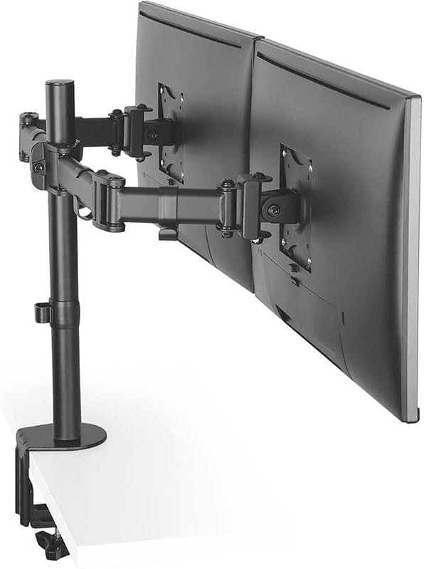 Rife VESA Full Motion Dual Arm Desk Monitor Mount Stand with Fully ...