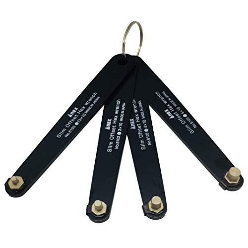 Snapklik.com : ANEX Ultra Low Profile Offset Allen Wrench Set 4 Piece