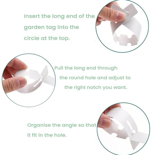 250 Pcs Plant Labels Plastic Tree Tags Wrap Around Plant Hanging Tags ...