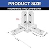 Seekliny 12pcs 4040 3-Way Angel Bracket Corner Connector 4040 Aluminum ...