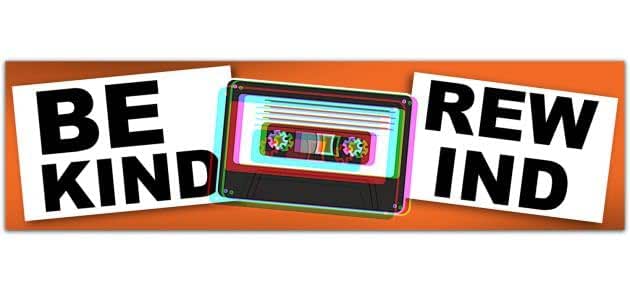 Amazon.com: Be Kind Rewind VHS - Vinyl Sticker! 3" All Weather ...