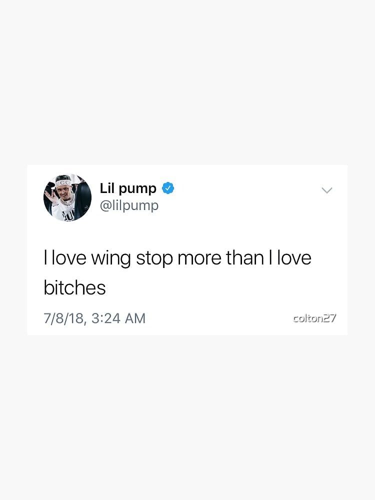 Amazon.com - Wingstop Lil Pump Sticker - Waterproof Sticker Decal Car ...