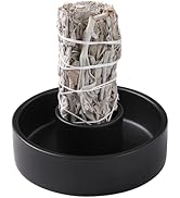 BEYLAB Porte encens Sauge Blanche pour Porte-encens en céramique, Support Palo Santo, Bol d ...