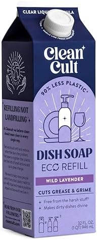 Amazon.com: Cleancult Dish Soap Liquid Refill (32oz, 1 Pack) - Plant ...