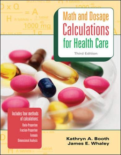 MP Math & Dosage Calculations for Health Care w/Student CD: MP Math ...