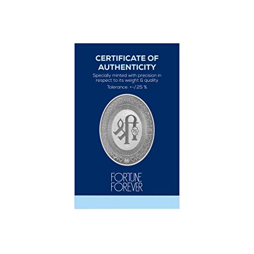 FORTUNE FOREVER Pure Silver Laxmi/Lakshmi Ji Oval Coin/Sikka for Diwali ...