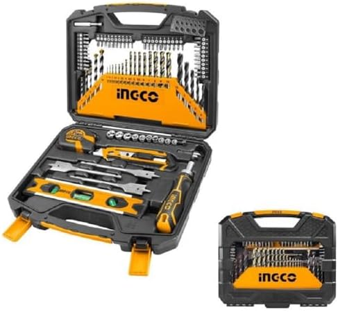 INGCO 67 Pcs Accessories Set Includes Durable Drill Screwdriver Rachet ...