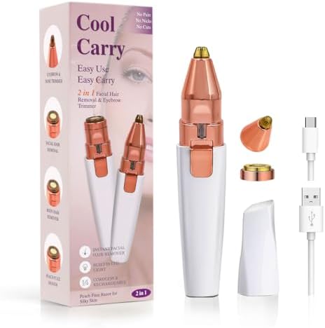 Amazon.com : VOGCREST Hair Trimmer, 2 in 1 Facial Hair Remover ...