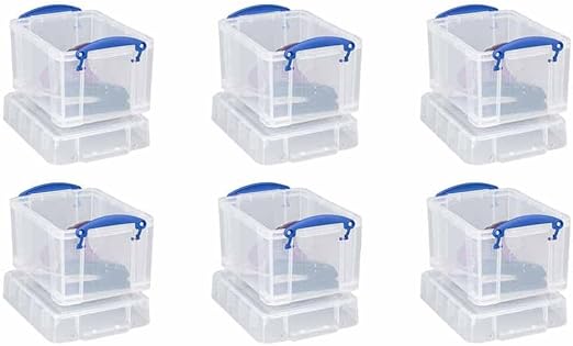"""Really Useful Products Ltd 3 Liter Storage Box Plastic, Clear ...