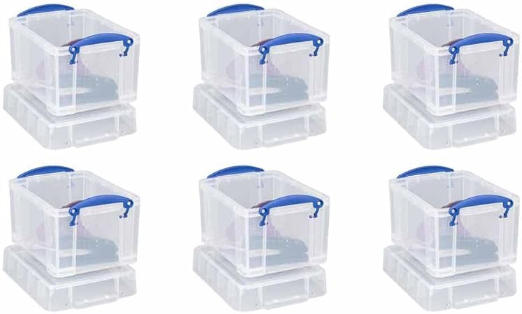 """Really Useful Products Ltd 3 Liter Storage Box Plastic, Clear ...
