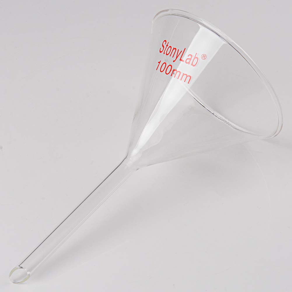 Chemistry Lab Equipment Funnel Eisco 100mm Glass Lab Funnel – Short ...