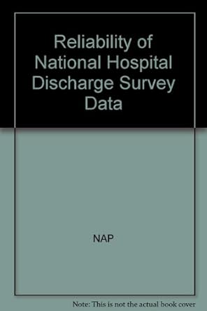 Reliability of national hospital discharge survey data: Report of a ...