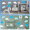 Amazon.com: MixTeach 120 Pieces Cloud Cutouts White and Blue Paper ...