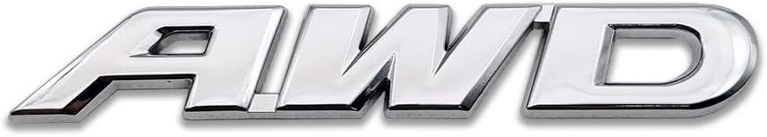 Amazon.com: 3D Chrome Metal AWD Car Emblem Large All Wheel Drive Logo ...
